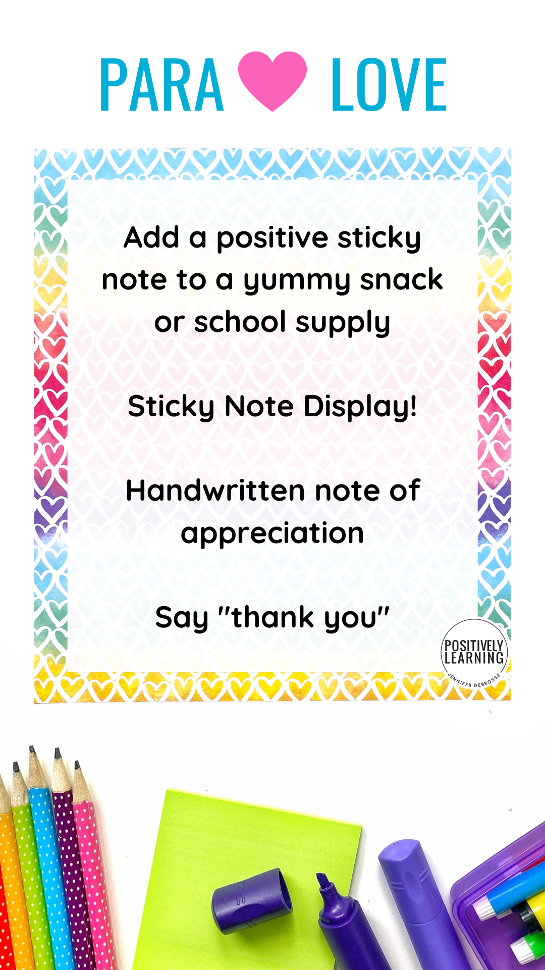 The Best Paraprofessional Appreciation Ideas - Positively Learning