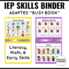 IEP Skills Busy Book Adapted Work - Positively Learning