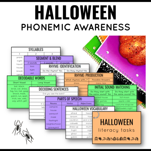 Literacy Intervention Ideas for Halloween - Positively Learning