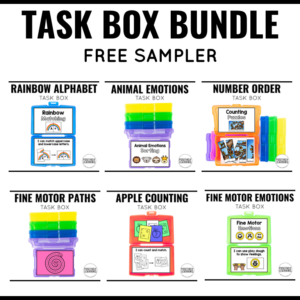 Free Task Boxes for Special Education - Positively Learning