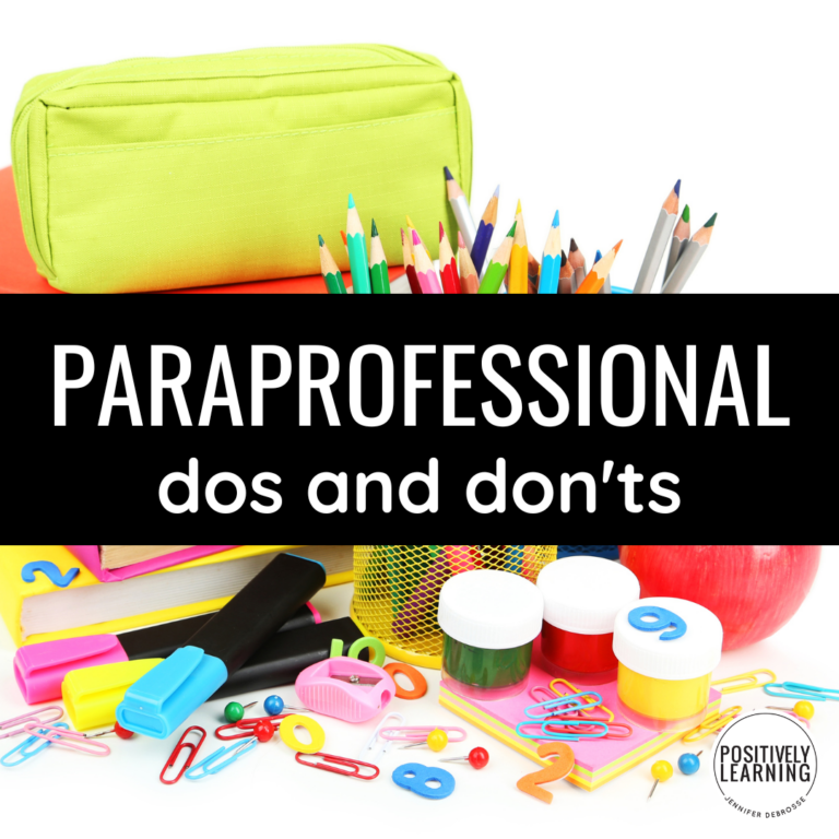 Paraprofessional Support in the Special Education Classroom ...