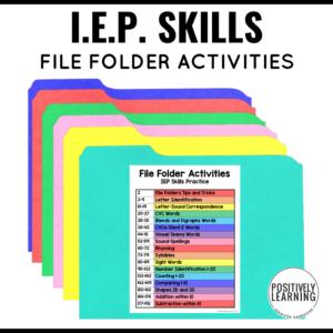 Using File Folder Activities in Special Education - Positively Learning