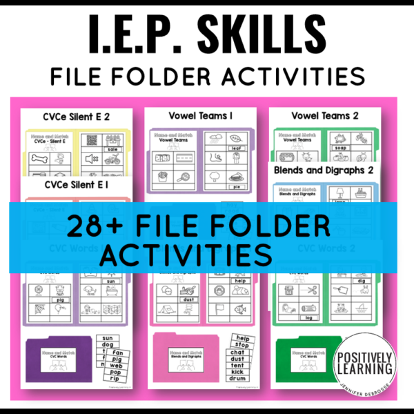 Using File Folder Activities in Special Education - Positively Learning