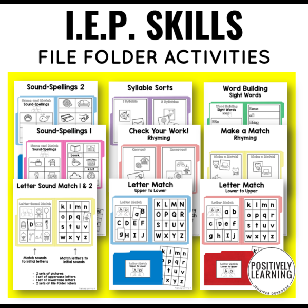 Using File Folder Activities in Special Education - Positively Learning