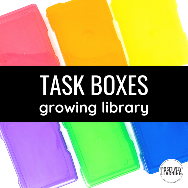 Free Task Boxes for Special Education - Positively Learning