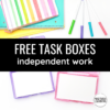 Free Task Boxes for Special Education - Positively Learning