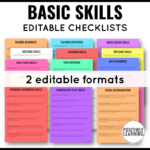 Special Education Basic Skills Checklists - Positively Learning