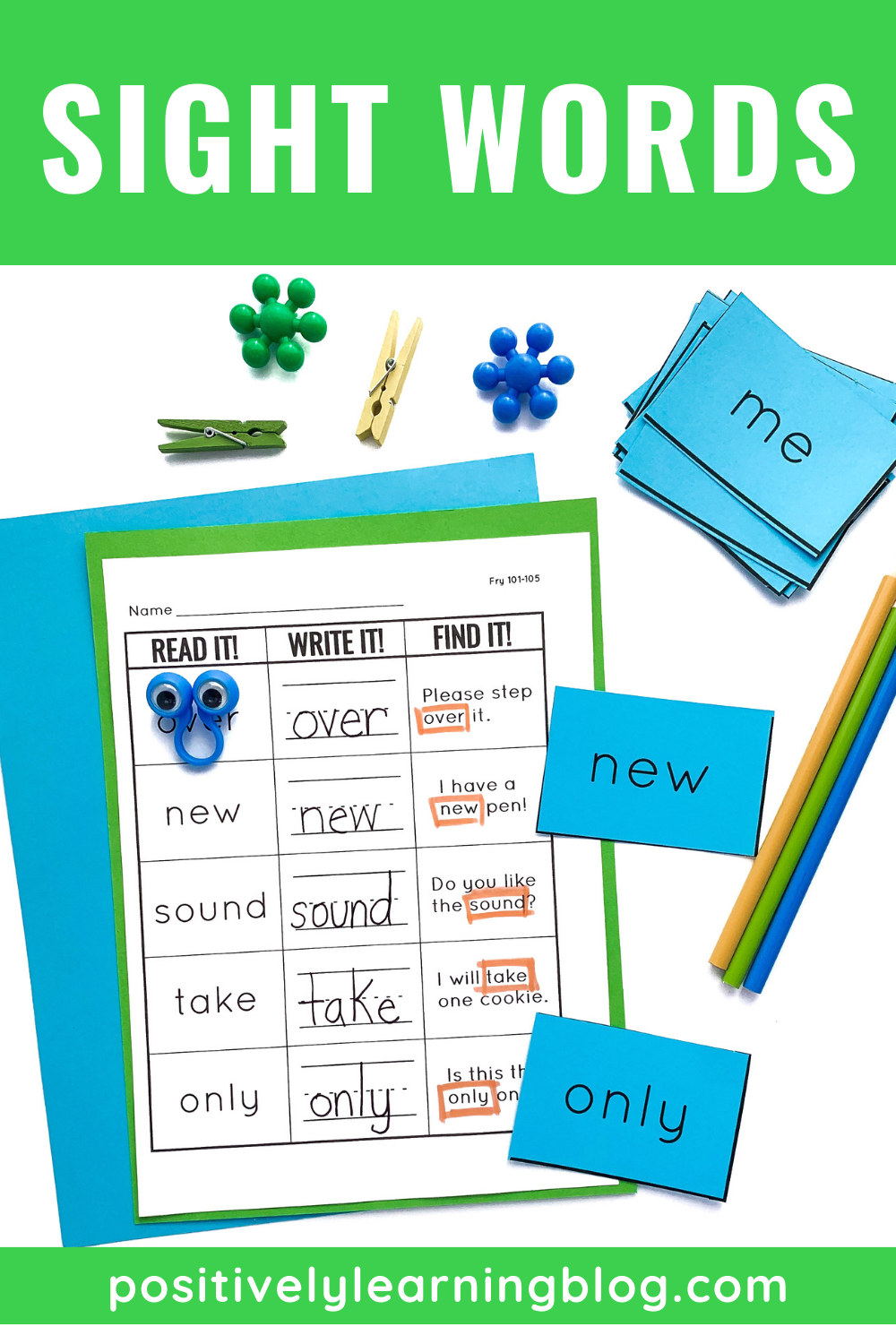 Fry Words Worksheets Set 2 - Positively Learning