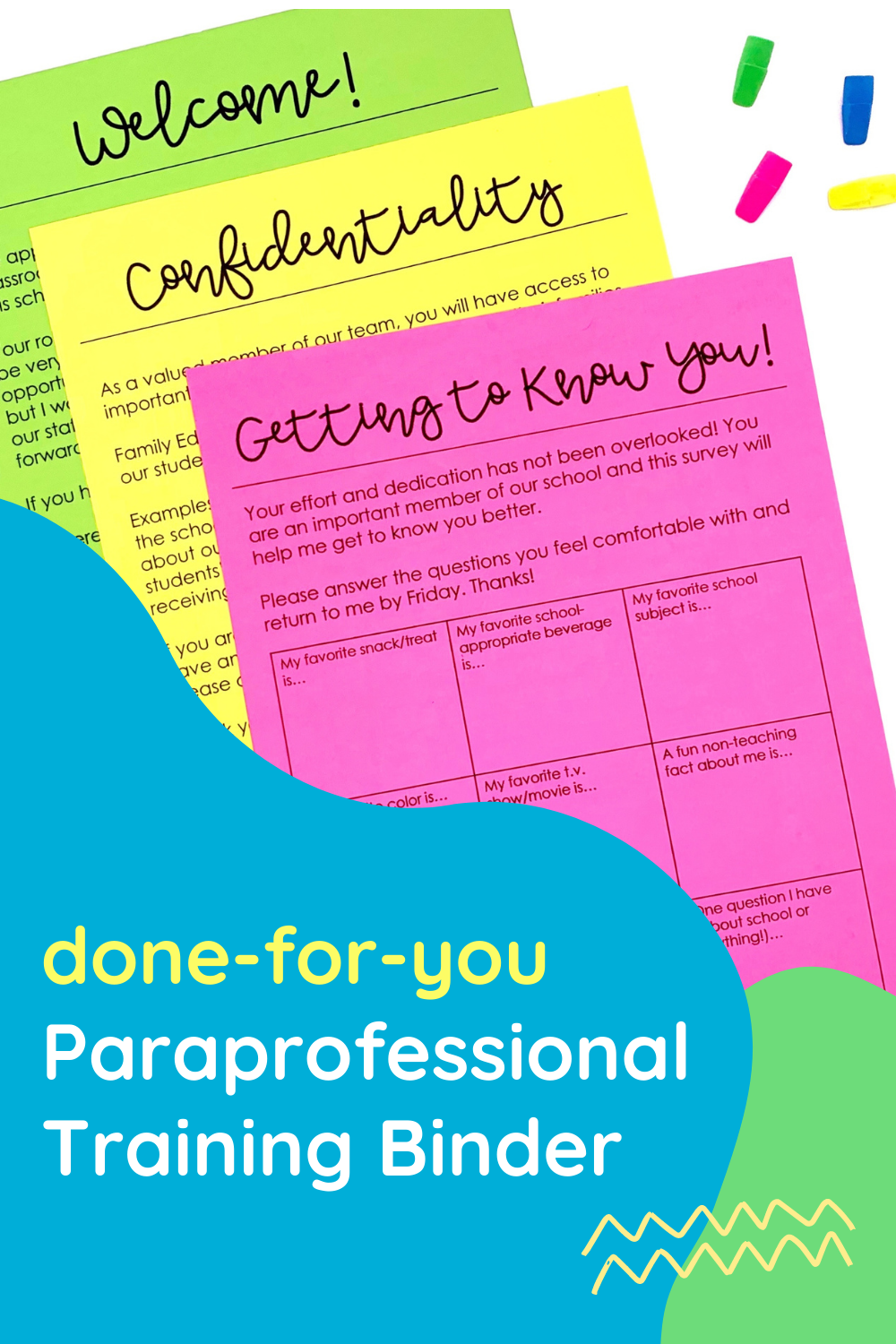 Paraprofessional Training Binder for Special Education - Positively ...