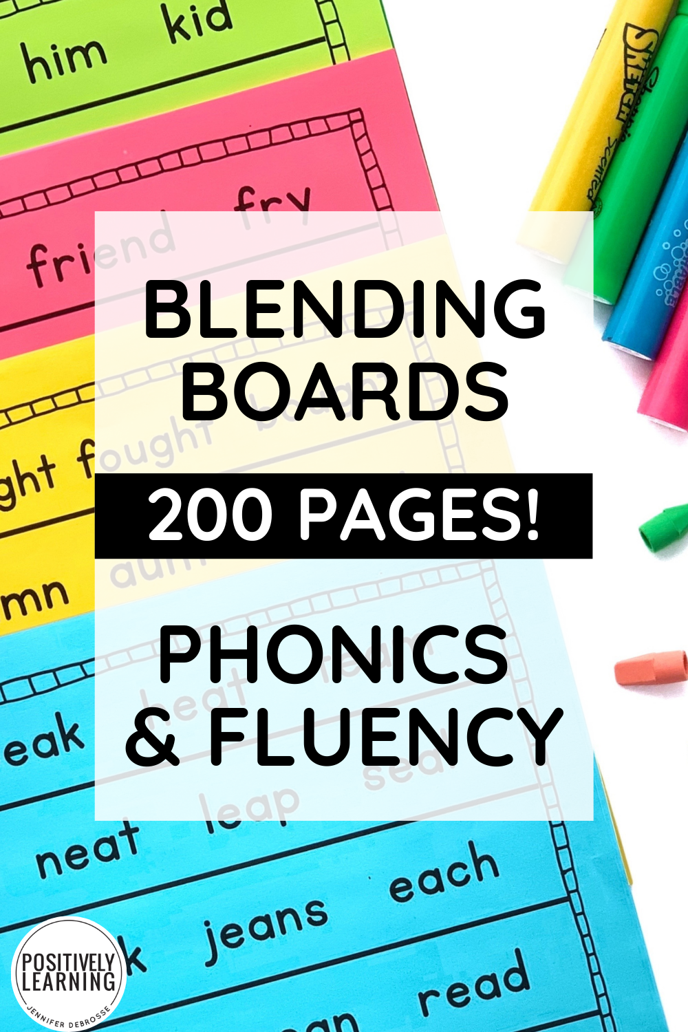 Blending Boards for Phonics Fluency - Positively Learning
