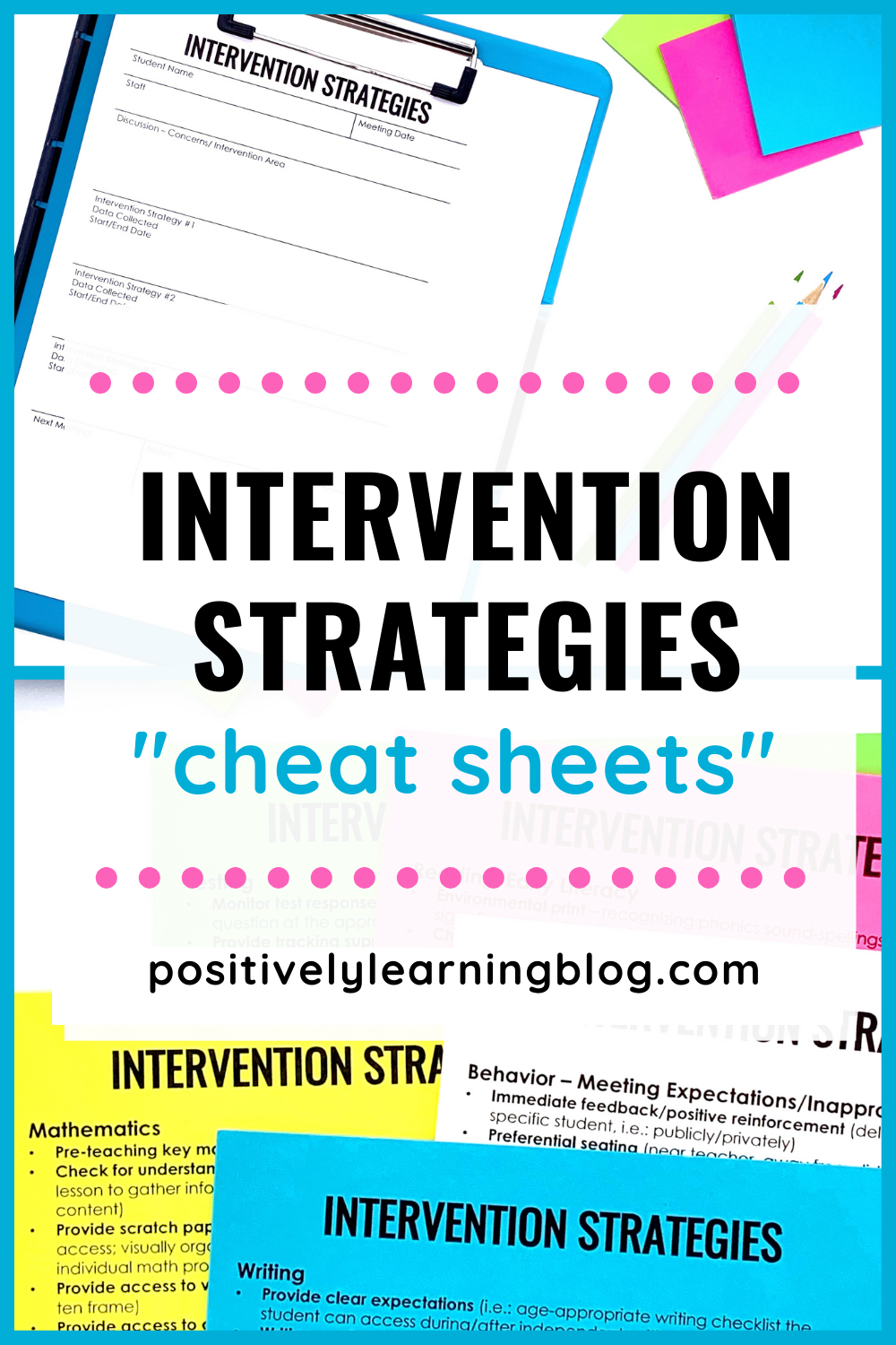 Intervention Strategies - Positively Learning