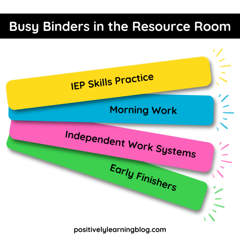 How to Use Busy Binders in the Classroom - Positively Learning