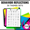 Behavior Reflections and Calm Down Corner Sheets - Positively Learning