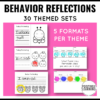 Behavior Reflections and Calm Down Corner Sheets - Positively Learning