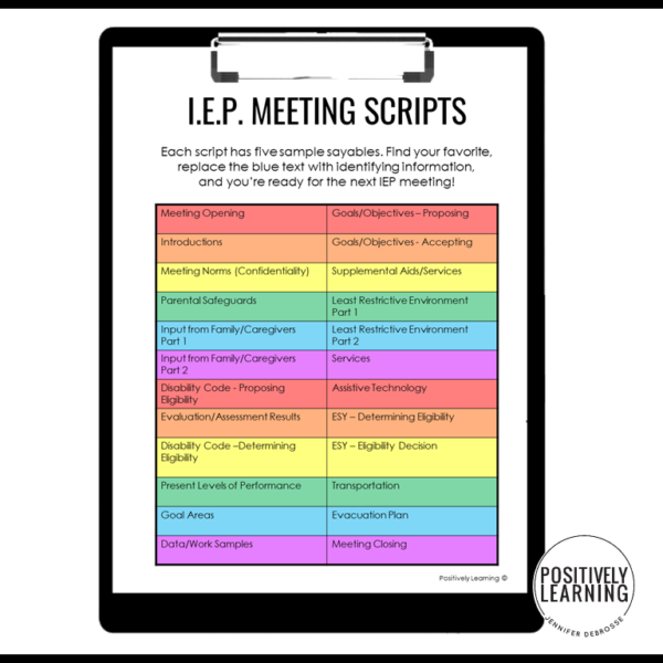 How to Run an IEP Meeting - Positively Learning
