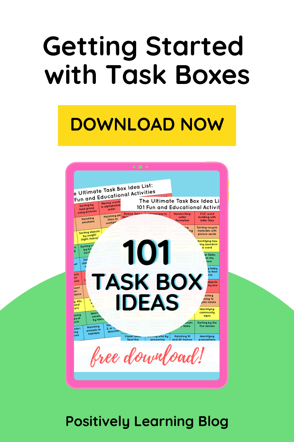 101 Task Box Ideas - Positively Learning
