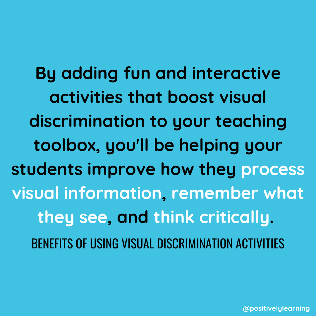 Important Benefits of Using Visual Discrimination Activities ...