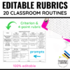 Classroom Routine Rubrics - Positively Learning