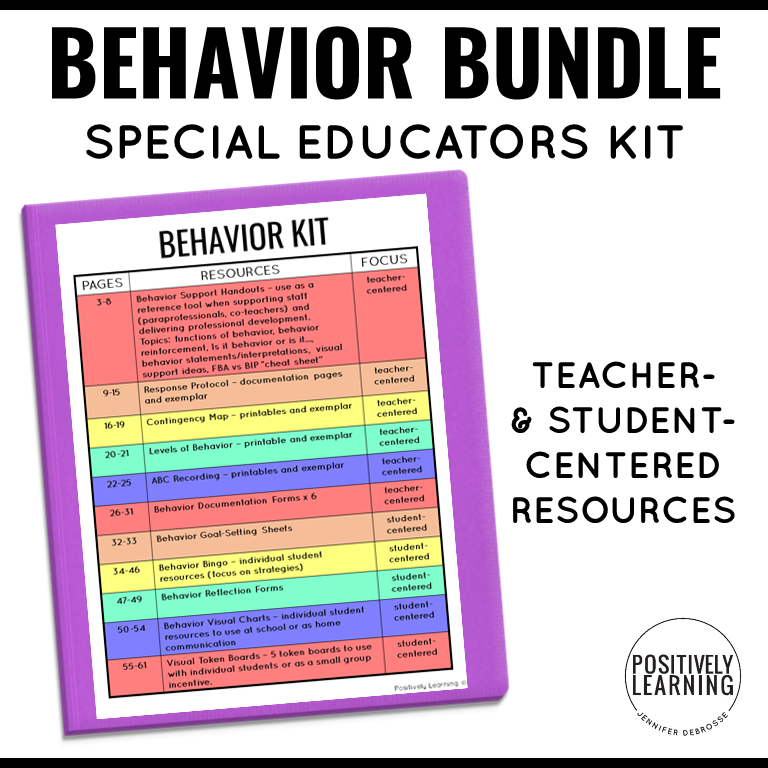Behavior Toolkit: Strategies Guide for Teachers - Positively Learning
