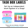 Starting a Task Box System in the Special Education Classroom ...