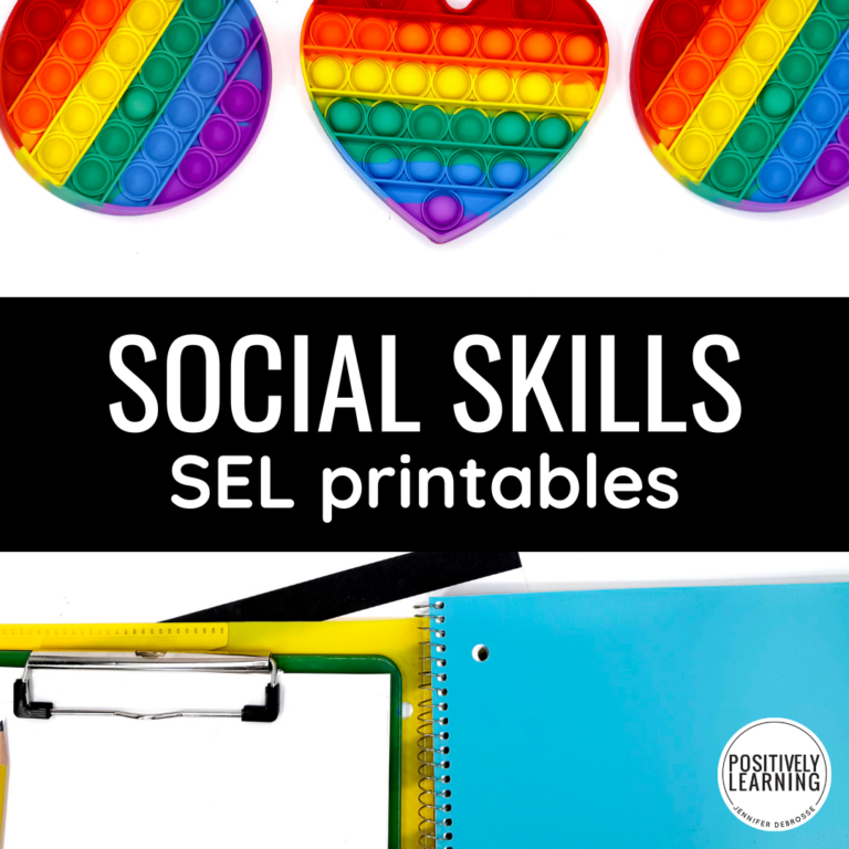 Social Skills Printables: Elementary Activities - Positively Learning