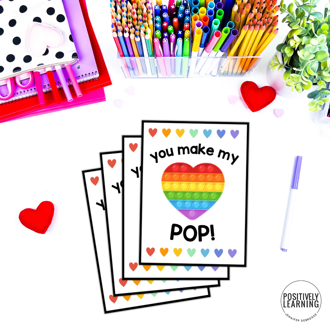 Free Valentine's Day Pop It Printables! - Positively Learning