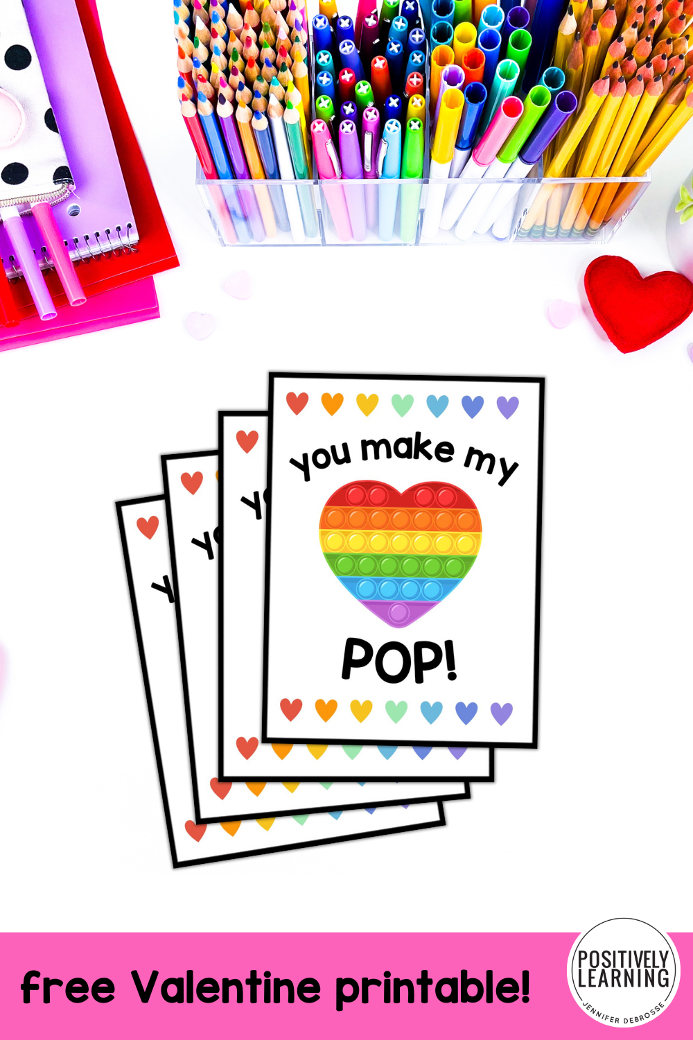 Free Valentine's Day Pop It Printables! - Positively Learning