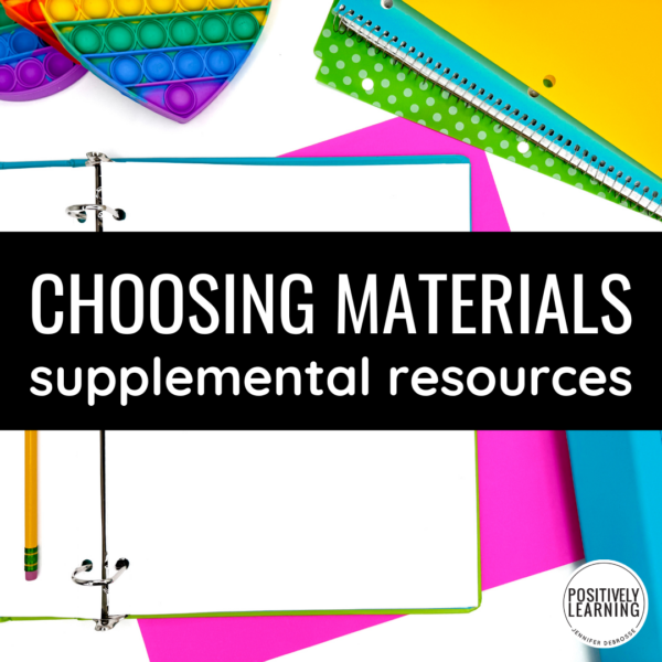 Choosing Supplementary Resources in Special Education - Positively Learning