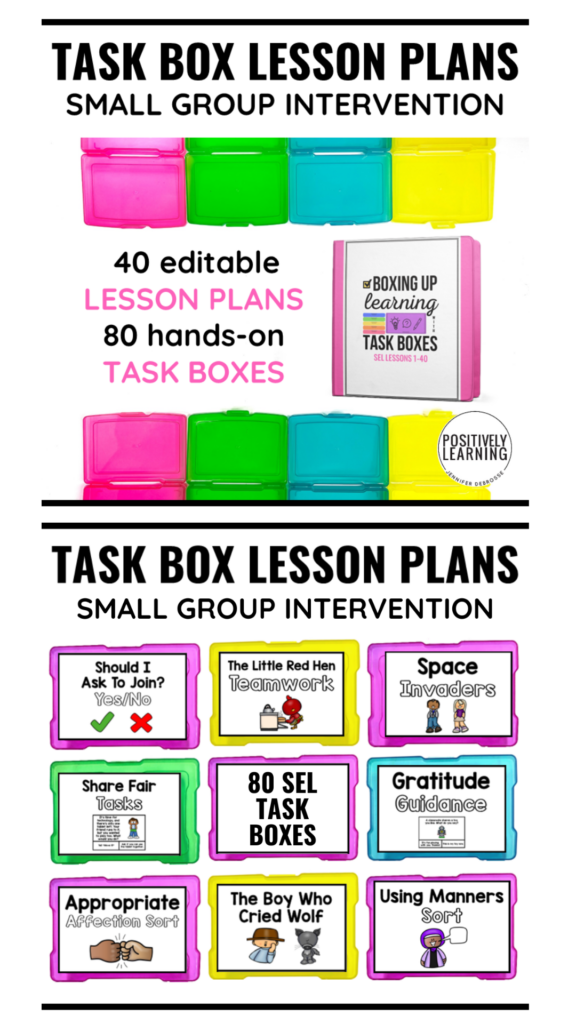 SEL Task Box Lesson Plans Toolkit - Positively Learning