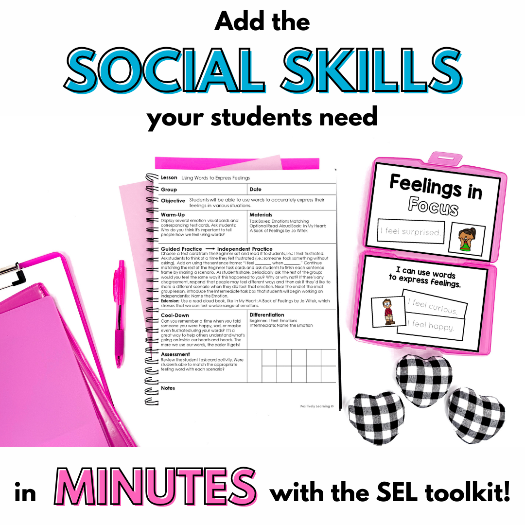 SEL Task Box Lesson Plans Toolkit - Positively Learning