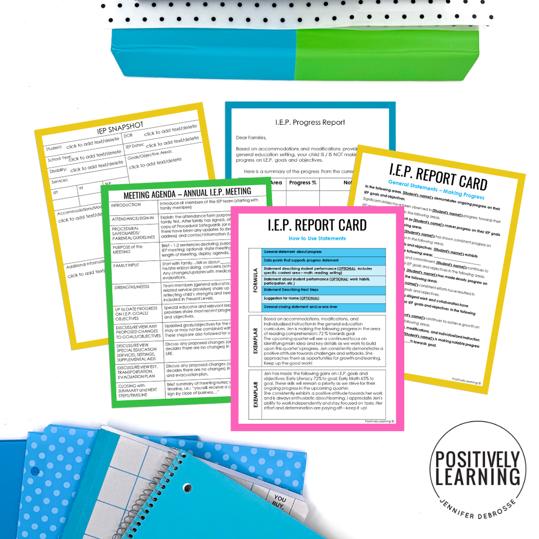 IEP Time-Savers for Special Educators - Positively Learning