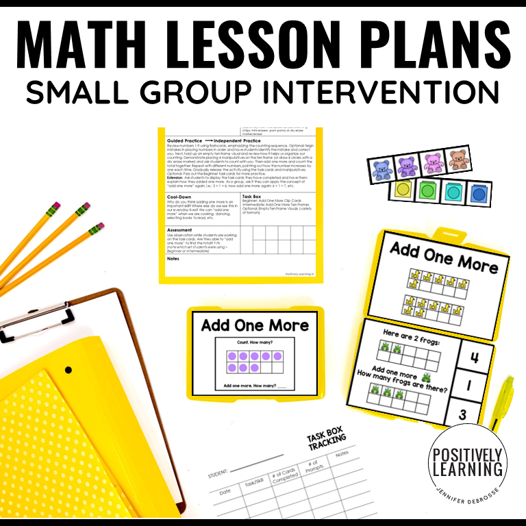 Math Intervention Lesson Plans for Small Groups - Positively Learning