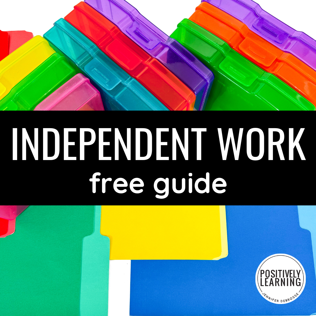 Teach and Task: A Free Guide for Independent Work - Positively Learning