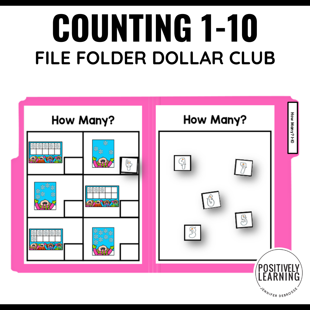 Snowflake Counting 1-10 - Positively Learning