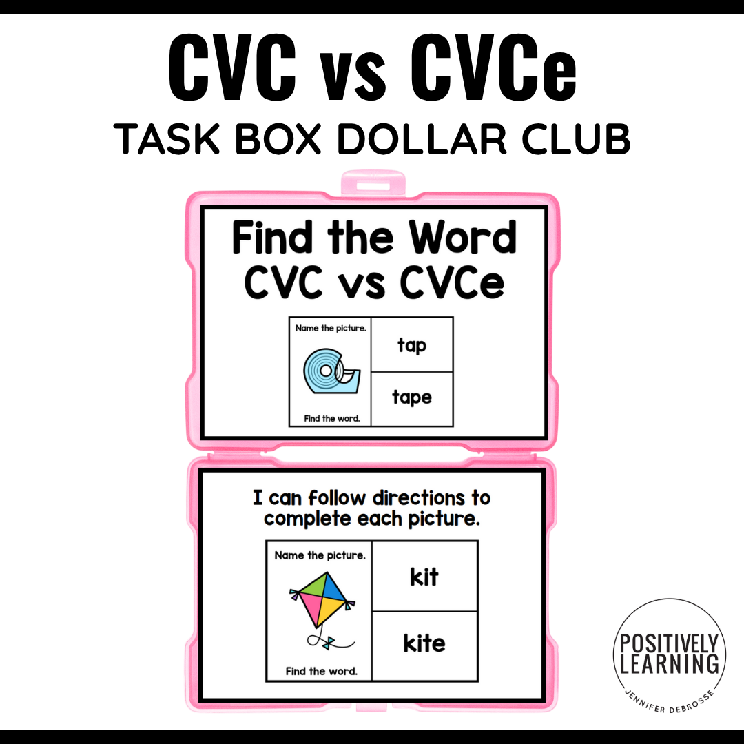 TBDC CVC vs. CVCe Words - Positively Learning