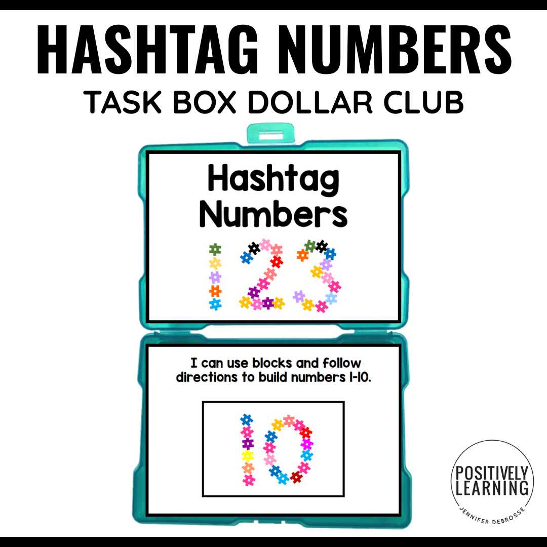 TBDC Hashtag Blocks Numbers - Positively Learning