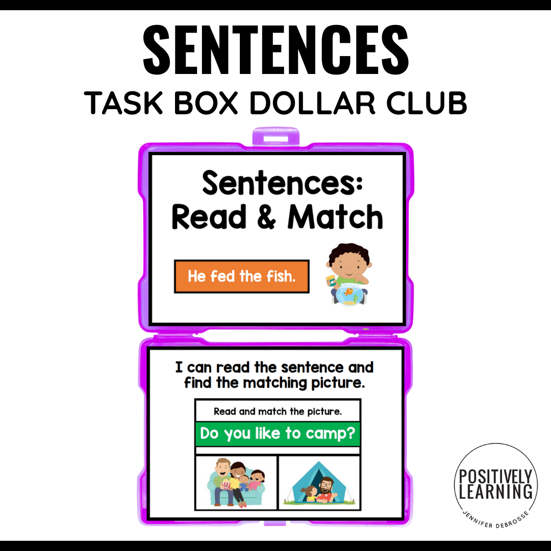 TBDC Sentence Read and Match - Positively Learning