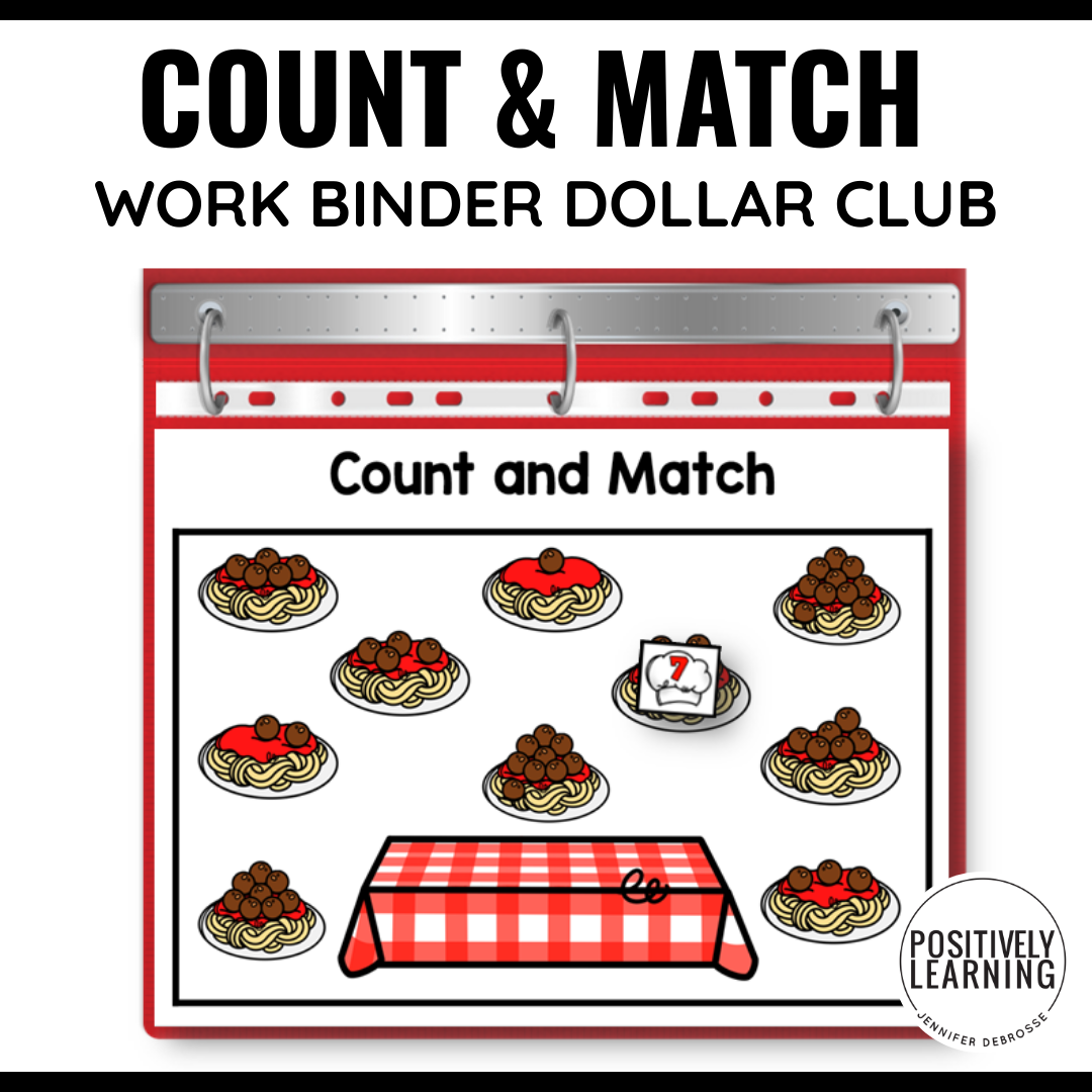 Count and Match Spaghetti - Positively Learning