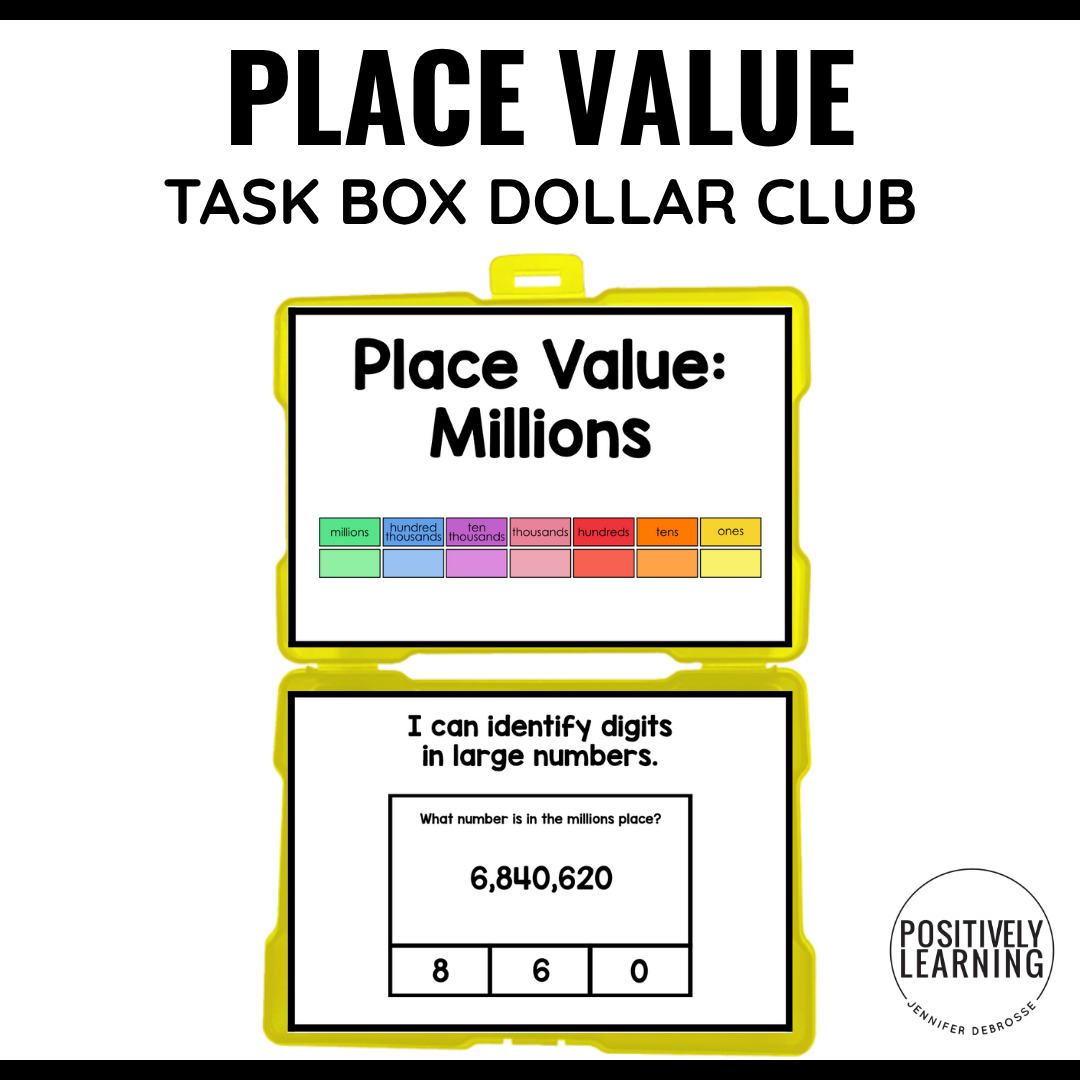 Place Value Millions - Positively Learning
