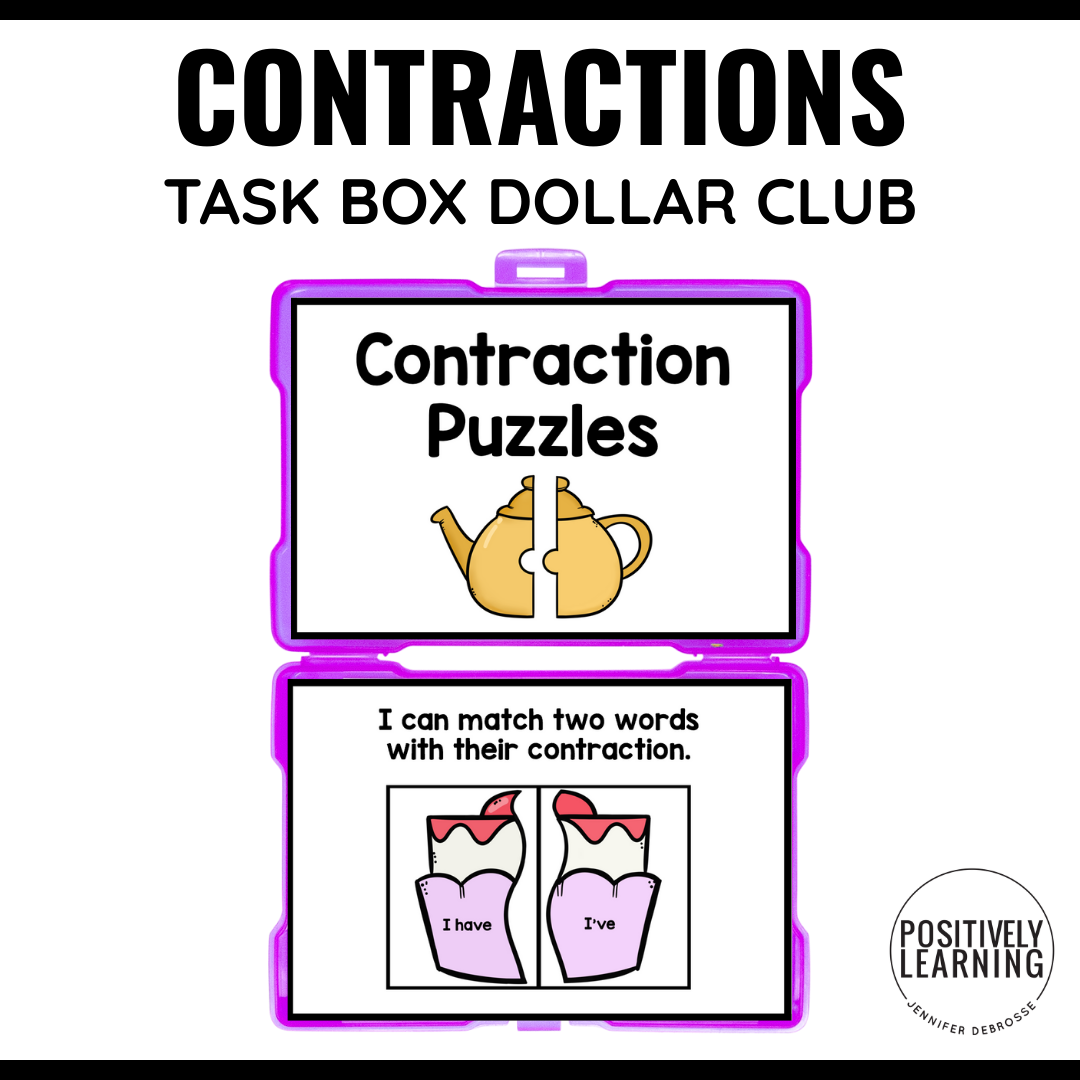 Contraction Puzzles Task Box – Hands-On Grammar
