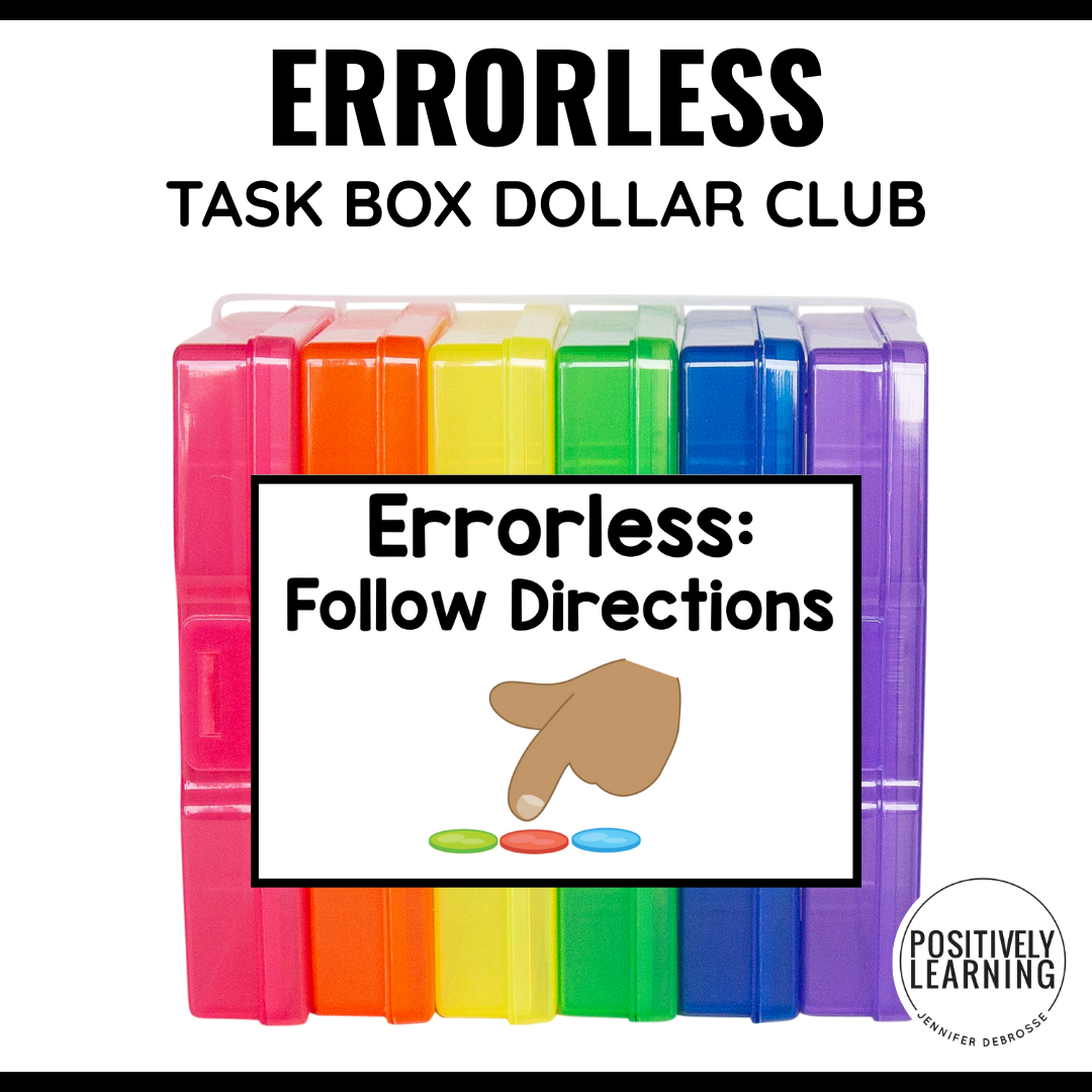Errorless Following Directions Task Box