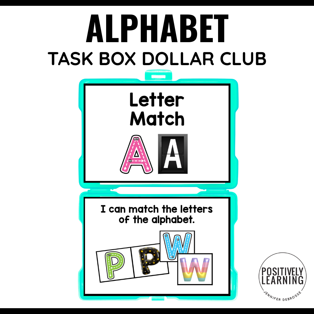 Independent Work Library - Alphabet Task Boxes
