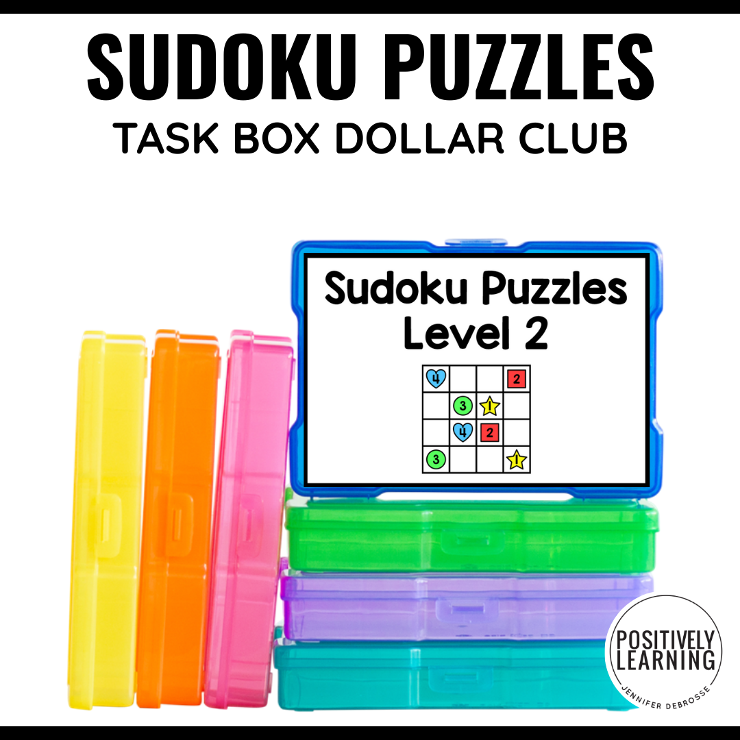Sudoku Puzzles Level 2 – Logic Task Box for Grades 2–4