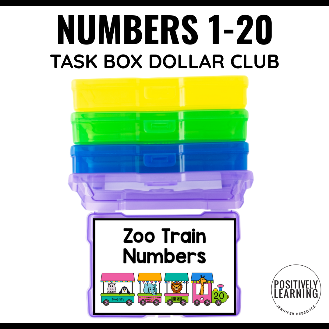 Zoo Train Numbers – Tally Marks & Counting to 20 Task Box