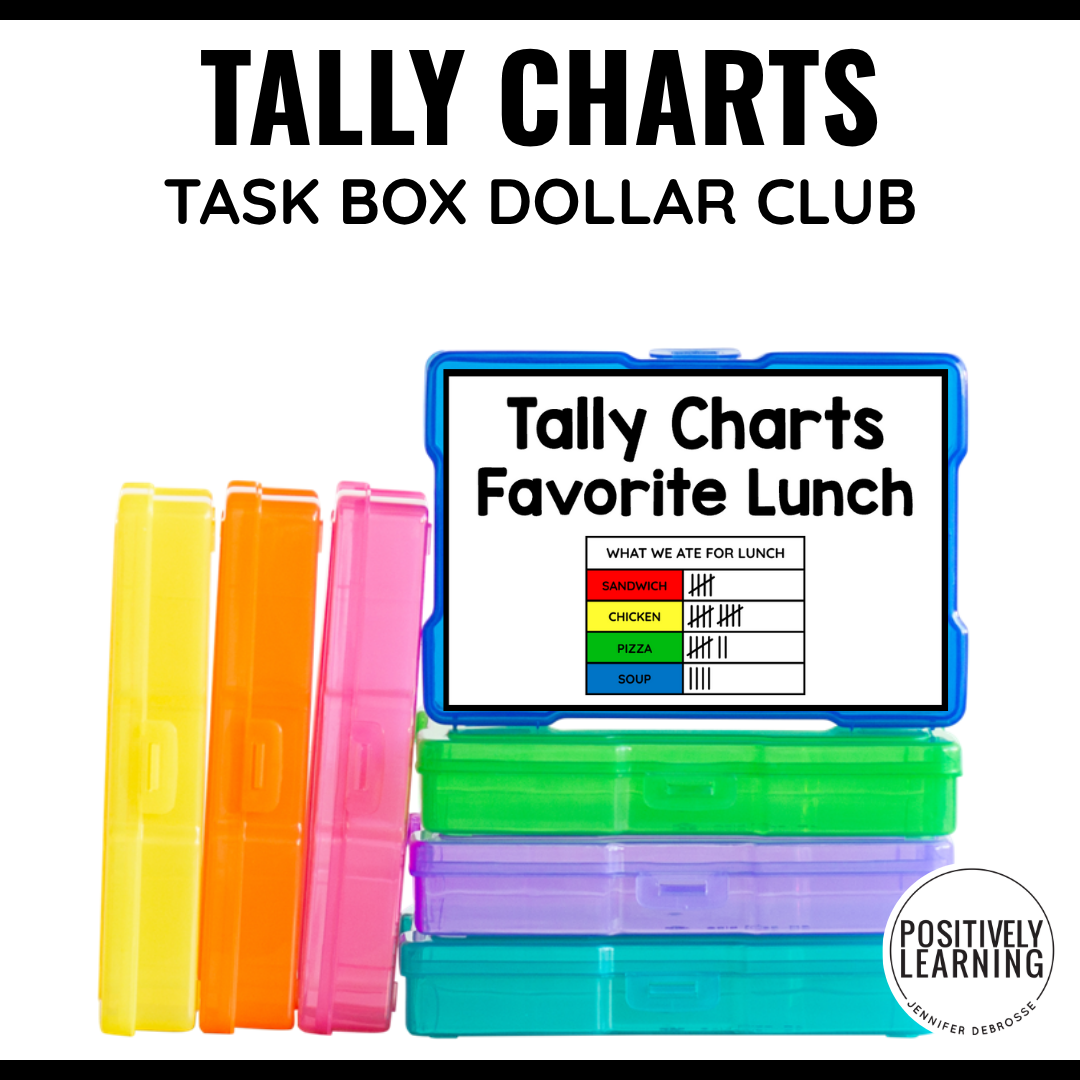 Tally Marks Graphing – Favorite Lunches Data Task Box