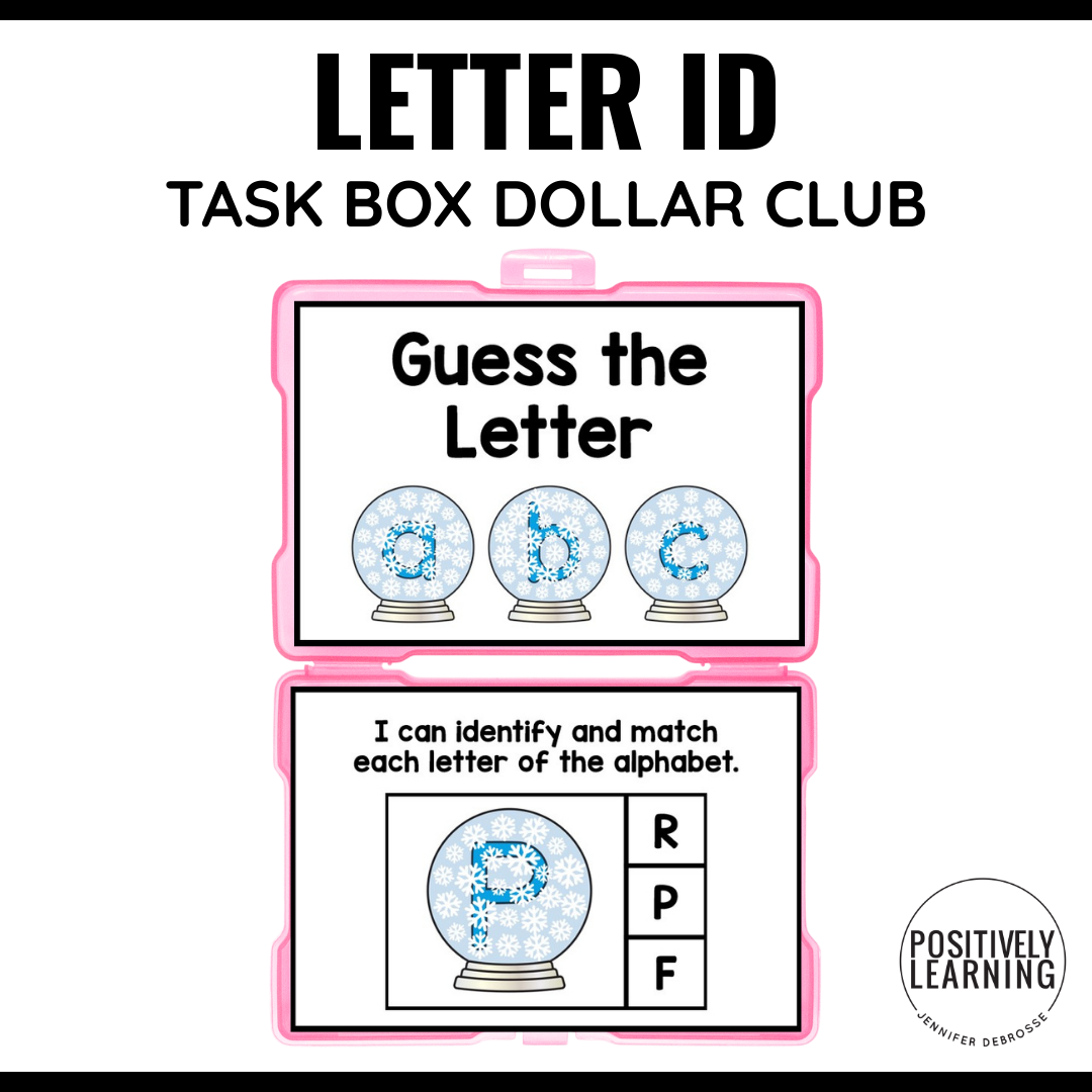 Visual Discrimination Letter Identification Task Box Guess the Letter