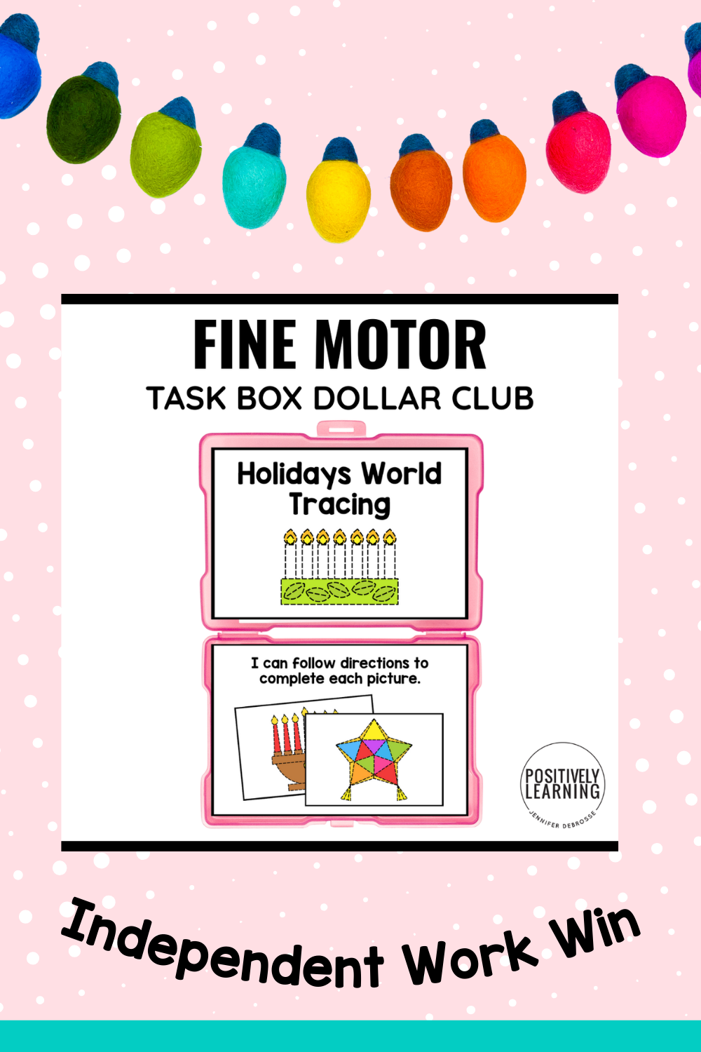 Holidays Around the World Tracing Task Box | Fine Motor & Pre-Writing