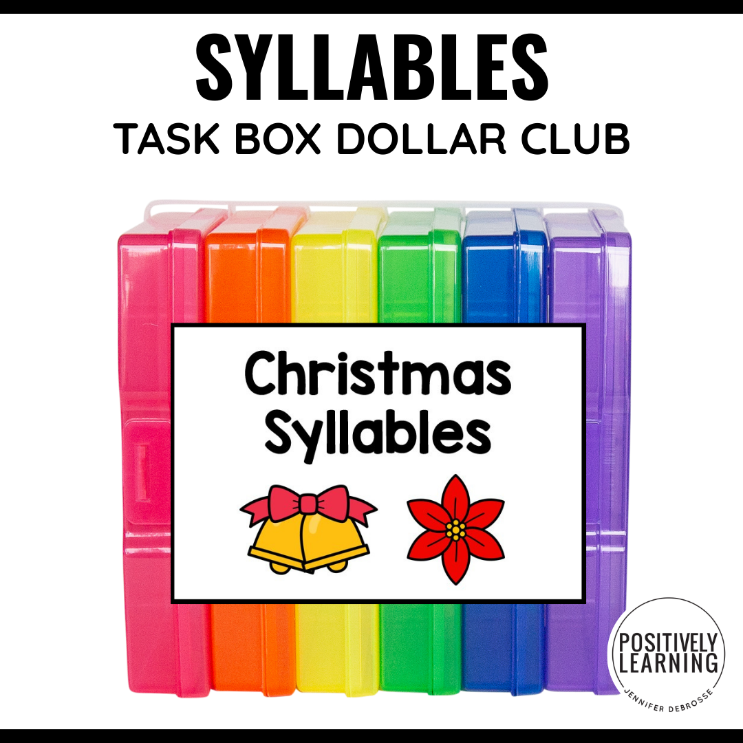 Task Box Membership: Christmas Count the Syllables