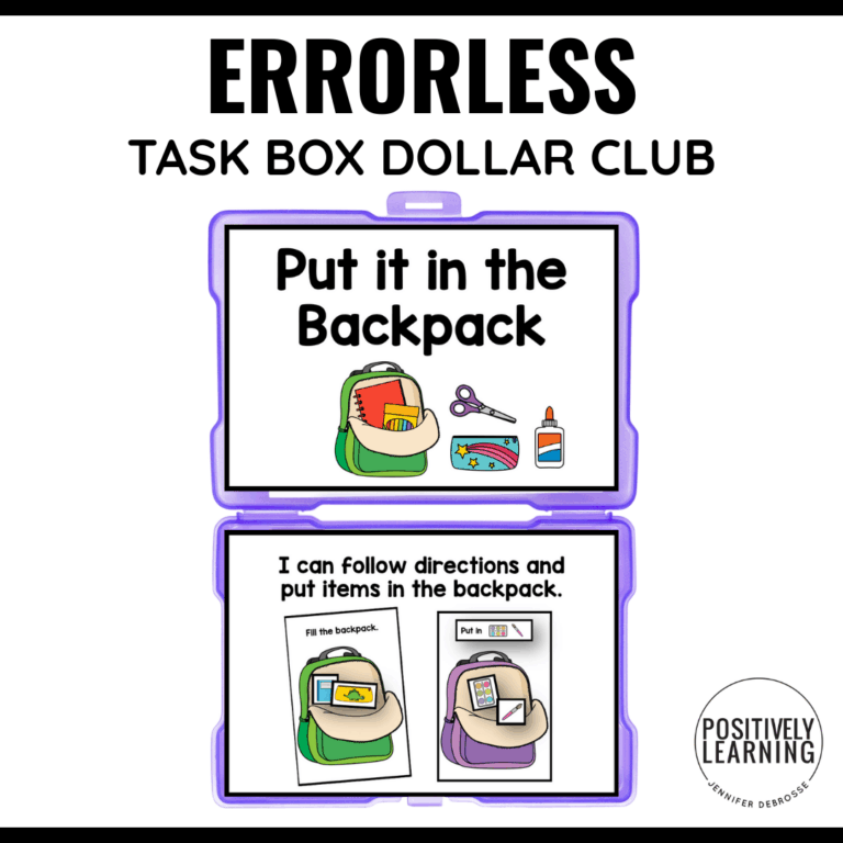 Errorless Put In Task Box