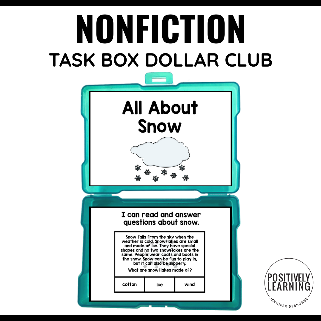 All About Snow Nonfiction Science Reading Weather